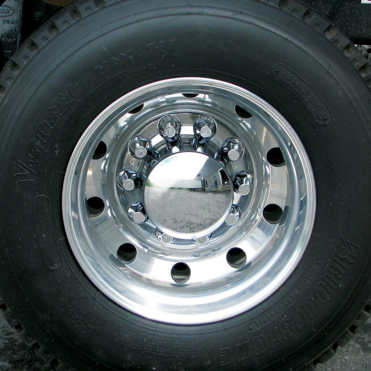 Trux Accessories Chrome Rear Axle Cover Kit w/ Removable Dome Hubcap ...