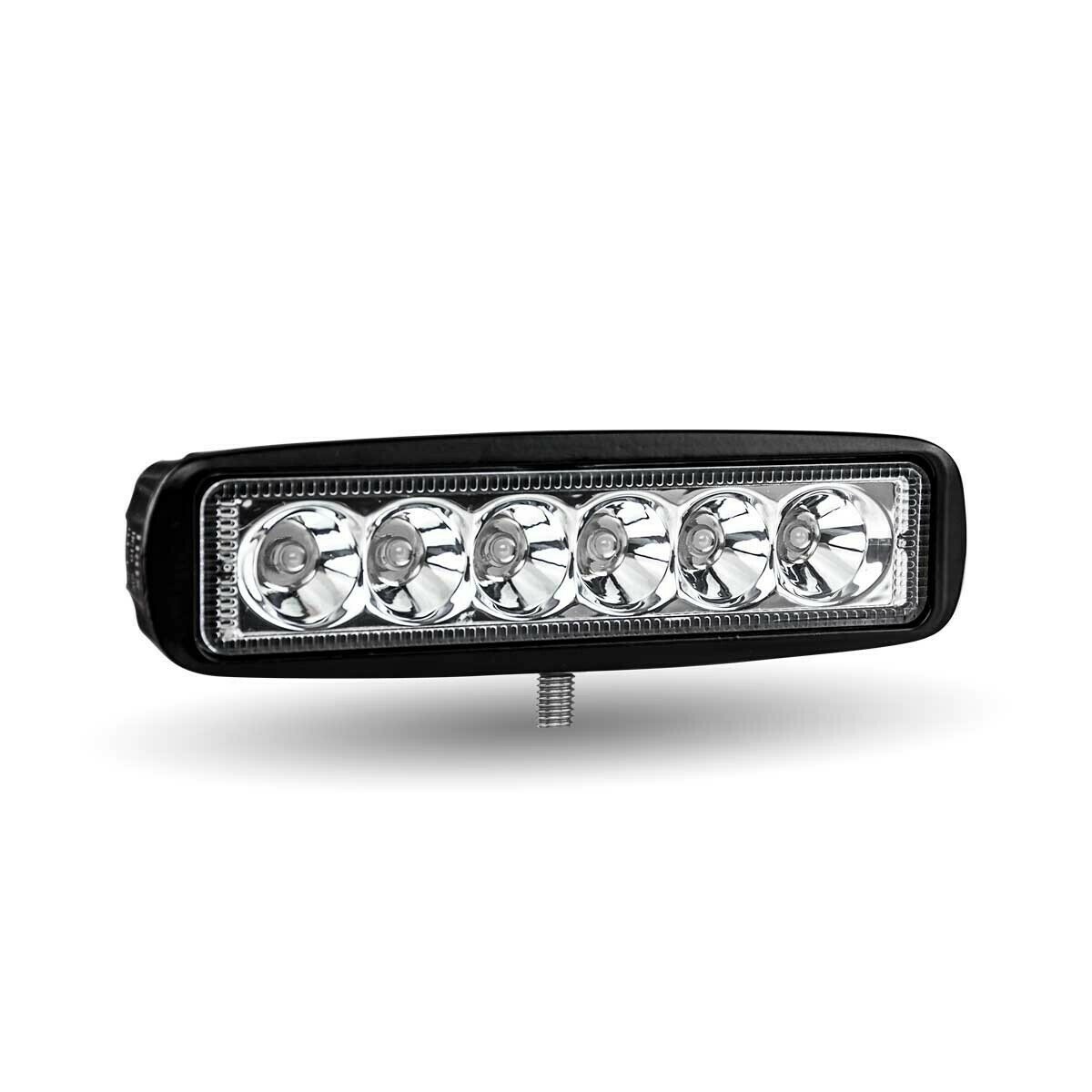 Trux Accessories 6" Rectangle Spot Beam LED Work Lamp w/ Strobe Light ...