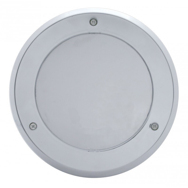 United Pacific 4" Chrome Round Mirror Light Bezel | Commerical Truck ...