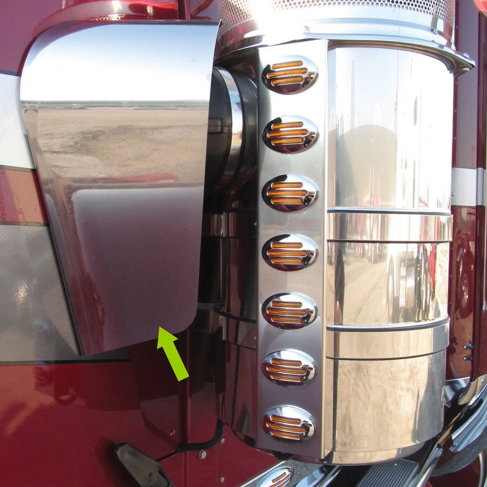 Trux Accessories Stainless Steel Air Intake Shrouds for Kenworth ...