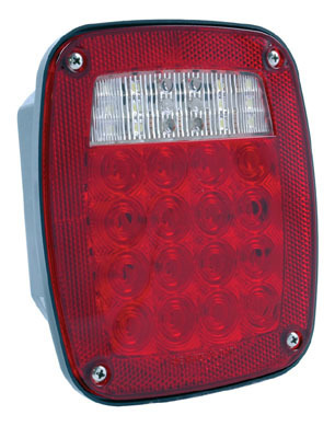 Rig Tough Universal LED Stop, Turn & Tail Light w/ White License Plate ...