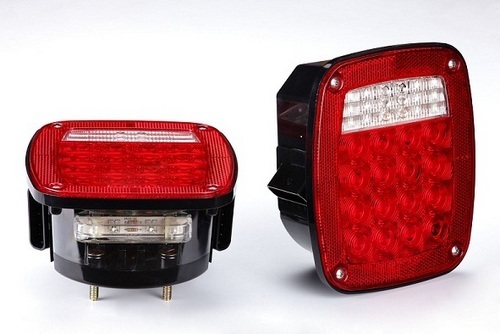 Rig Tough Peterbilt-Style LED Stop, Turn & Tail Light w/ White License ...