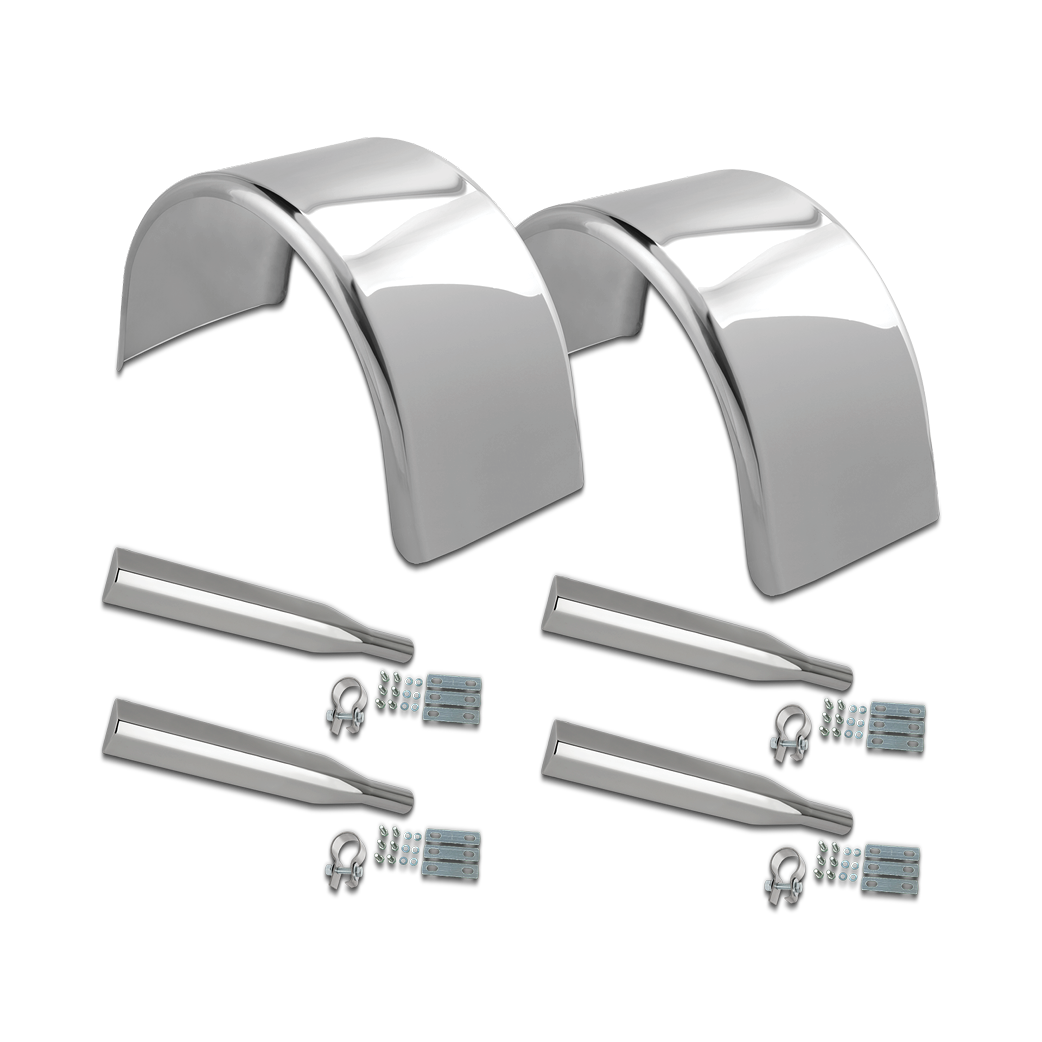 Hogebuilt 90" Stainless Steel Single Axle Low Rider Fender Kit ...