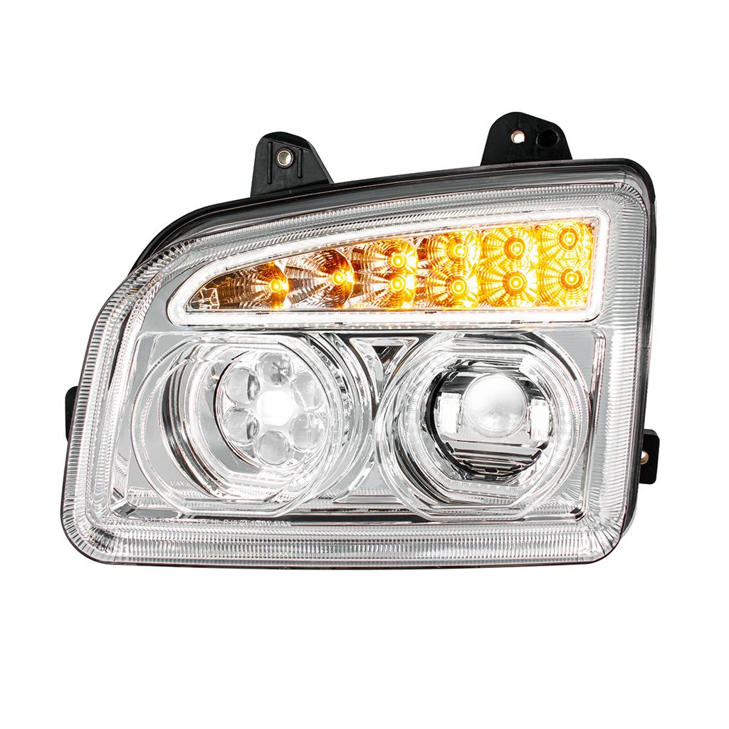 Kenworth T880 Chrome LED Headlight | Commerical Truck Parts and ...