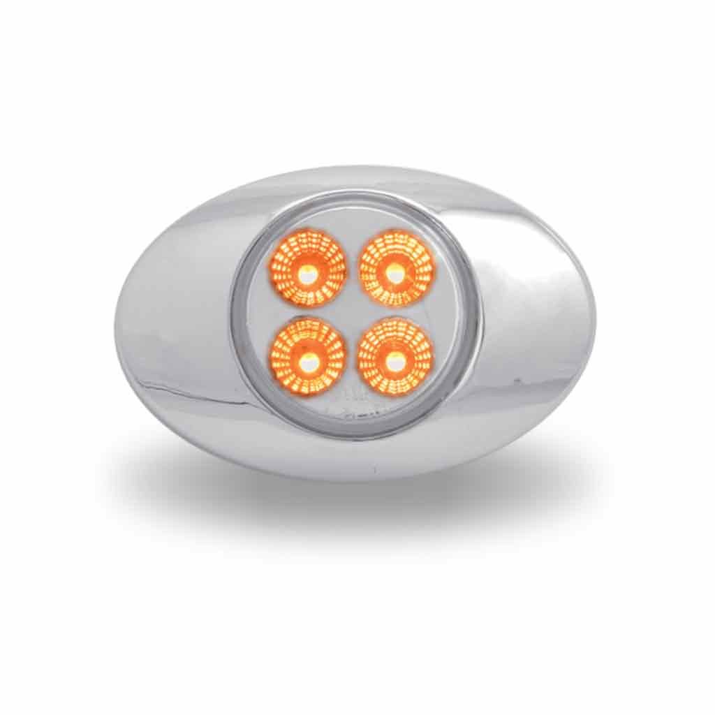 Trux Accessories Marker M3 Style Clear Amber LED (4 Diodes ...