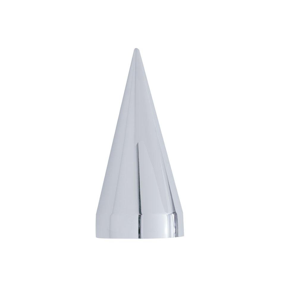 United Pacific 33mm x 4-1/2" Chrome Plastic X Spike Thread-On Nut Cover ...