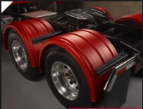 Minimizer Poly Single Axle Fenders + Stainless Steel Bolt On Bracket ...