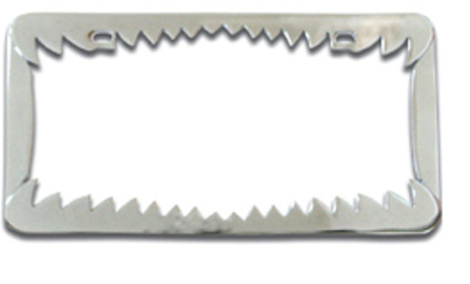 Grand General Chrome Shark Teeth License Plate Frame | Commerical Truck ...