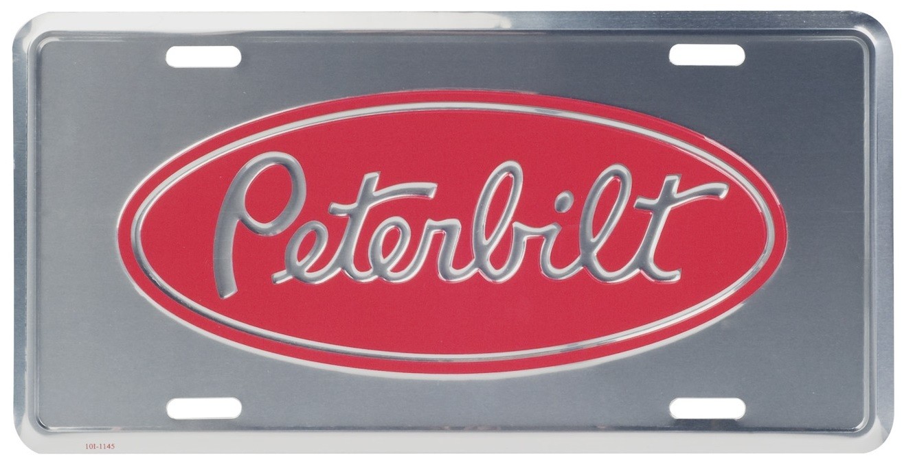 BDA Deluxe Peterbilt Logo License Plate | Commerical Truck Parts and ...