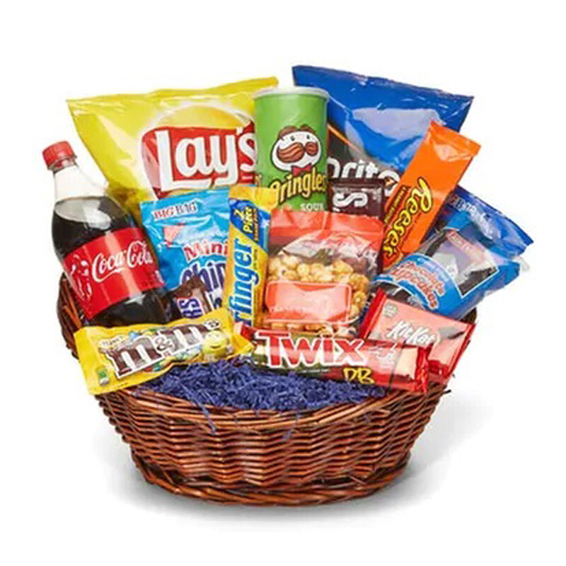 Chocolates & Crisps Snack Basket
