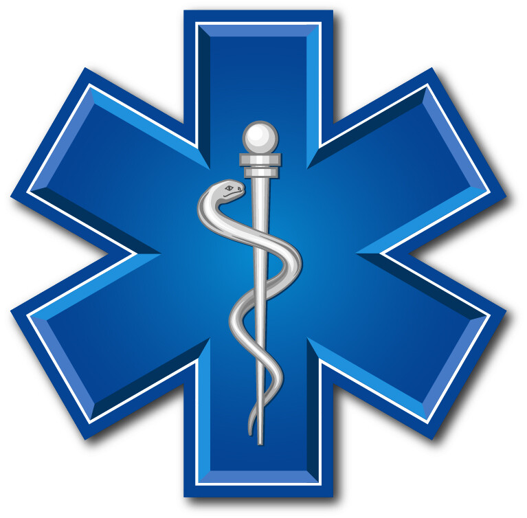 EMS printed decal 4-inch