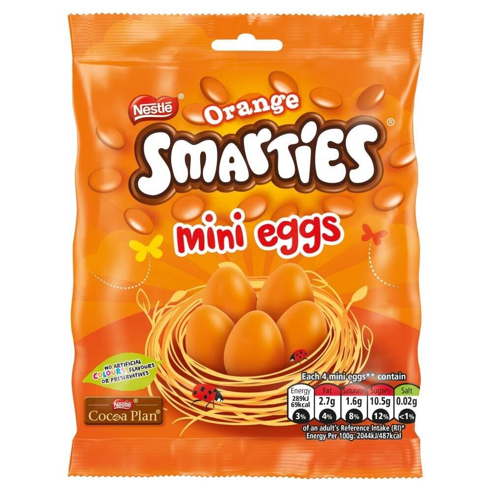 Nestle Orange Smarties Mini Eggs Nestle Orange Smarties Mini Eggs