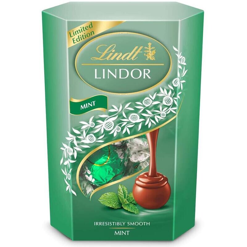 Lindt Lindor Mint Truffles (Imported) - Irresistible Mint