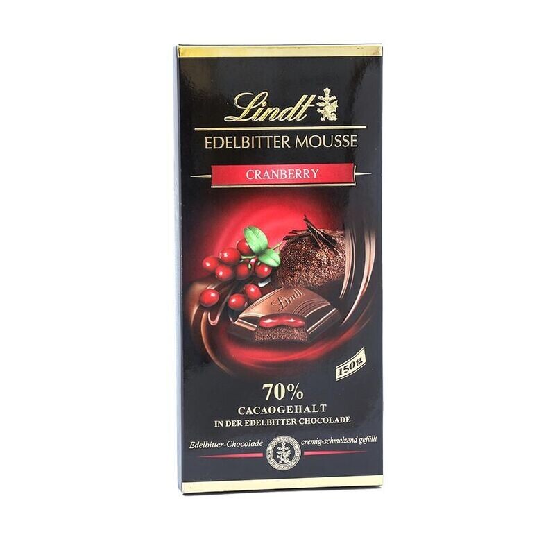 Lindt 70% Cranberry, 150 G
