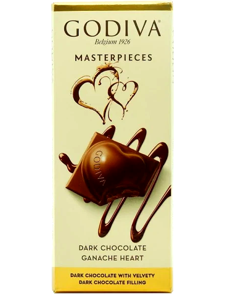 Godiva Masterpiece Dark Chocolate Ganache Bars (Imported), 86g ...