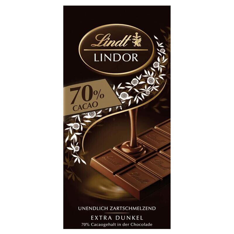 Lindt Lindor Extra Dark Chocolate | Luxurious Truffles Delivered Melt ...