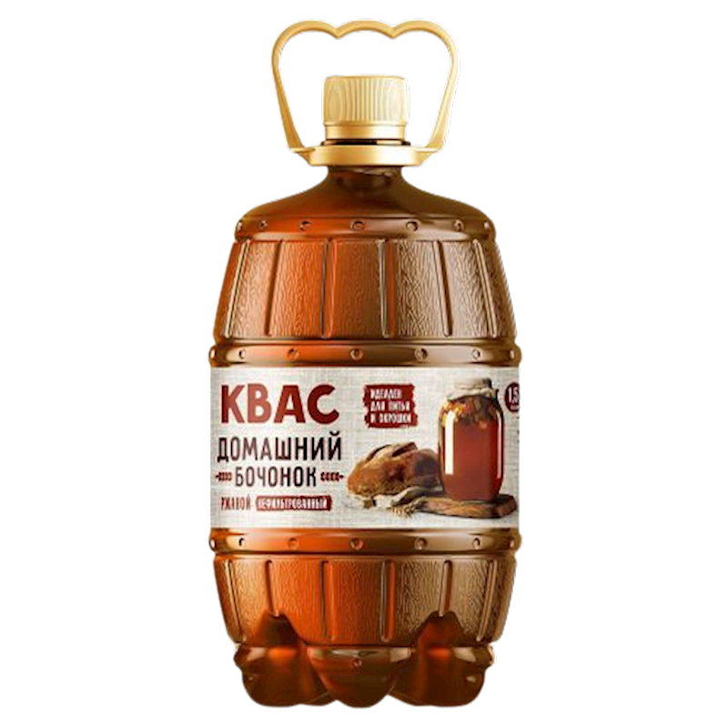 Zavod Trekhsosensky Homestyle Barrel Kvas 50.7 oz (1.5 L)