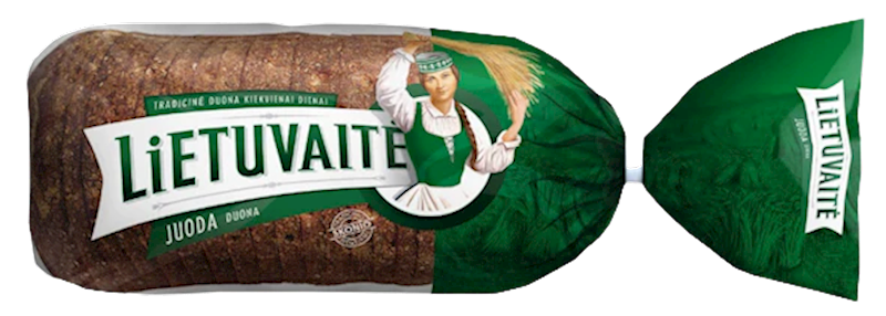 Lithuanian Lietuvaite Dark Sliced Bread 28.2 oz (800g)
