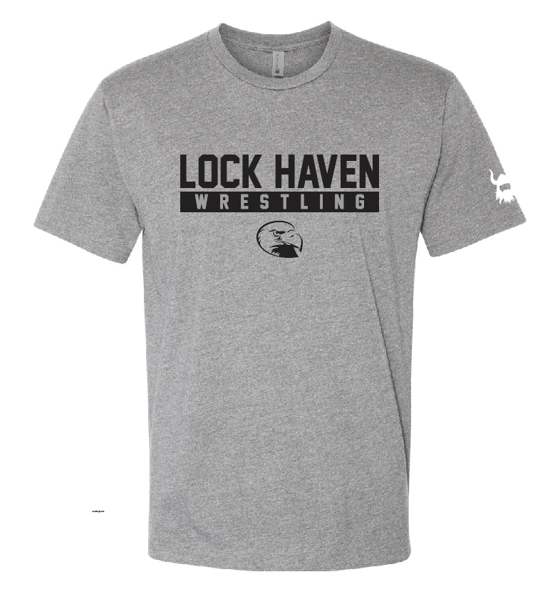 Lock Haven Wrestling Collegiate Grey Blend Shirt