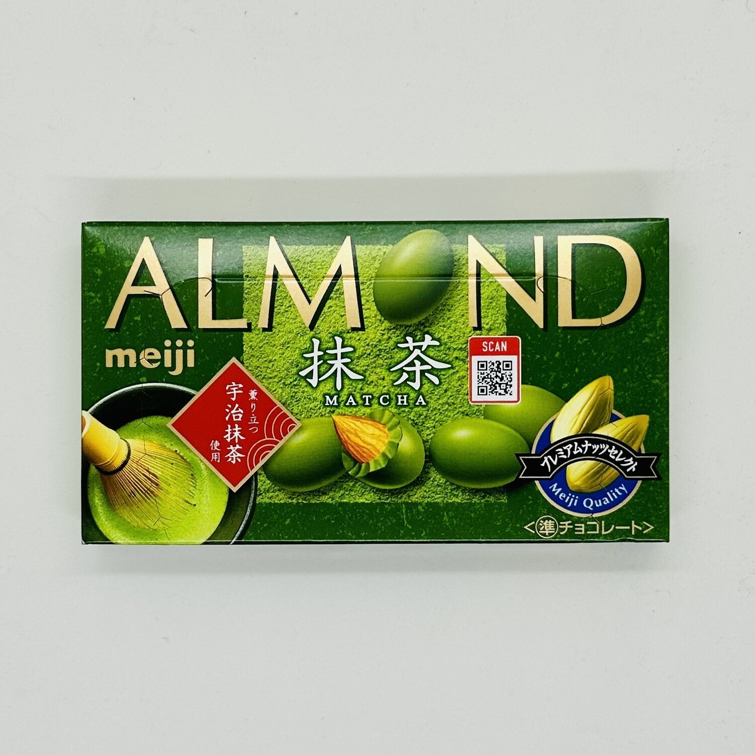 Meiji Choco Almond Matcha