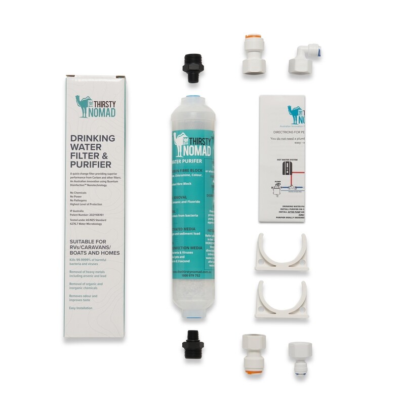 The Thirsty Nomad Pty Ltd - Caravan Water Filters - Online Store - Inline Caravan Water Filter