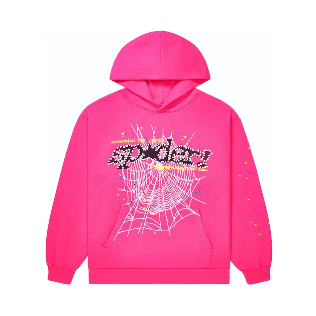Sp5der P*NK V2 Hoodie Pink