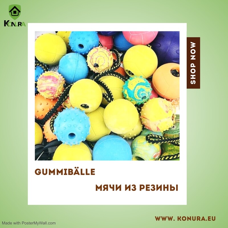 Kautschuk- und Gummibälle