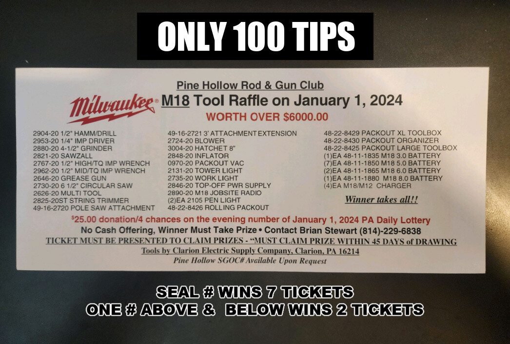 Milwaukee Tool Raffle
