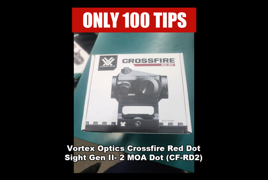 Vortex Optics Crossfire Red Dot Sight Gen II- 2 MOA Dot (CF-RD2)