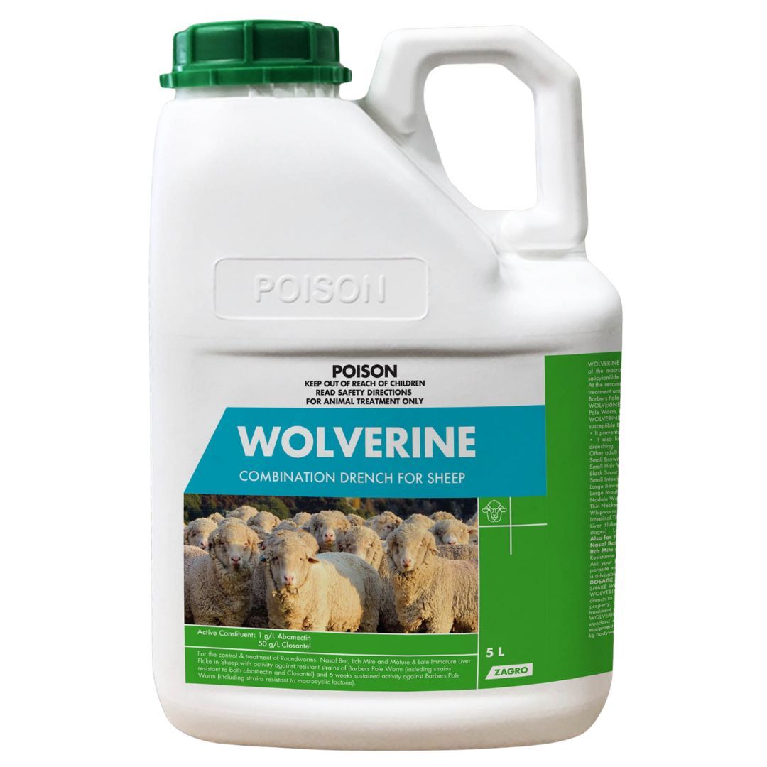 Wolverine Combination Sheep Drench 5LT - PINE POST CLEARANCE 2.1m x 75 ...