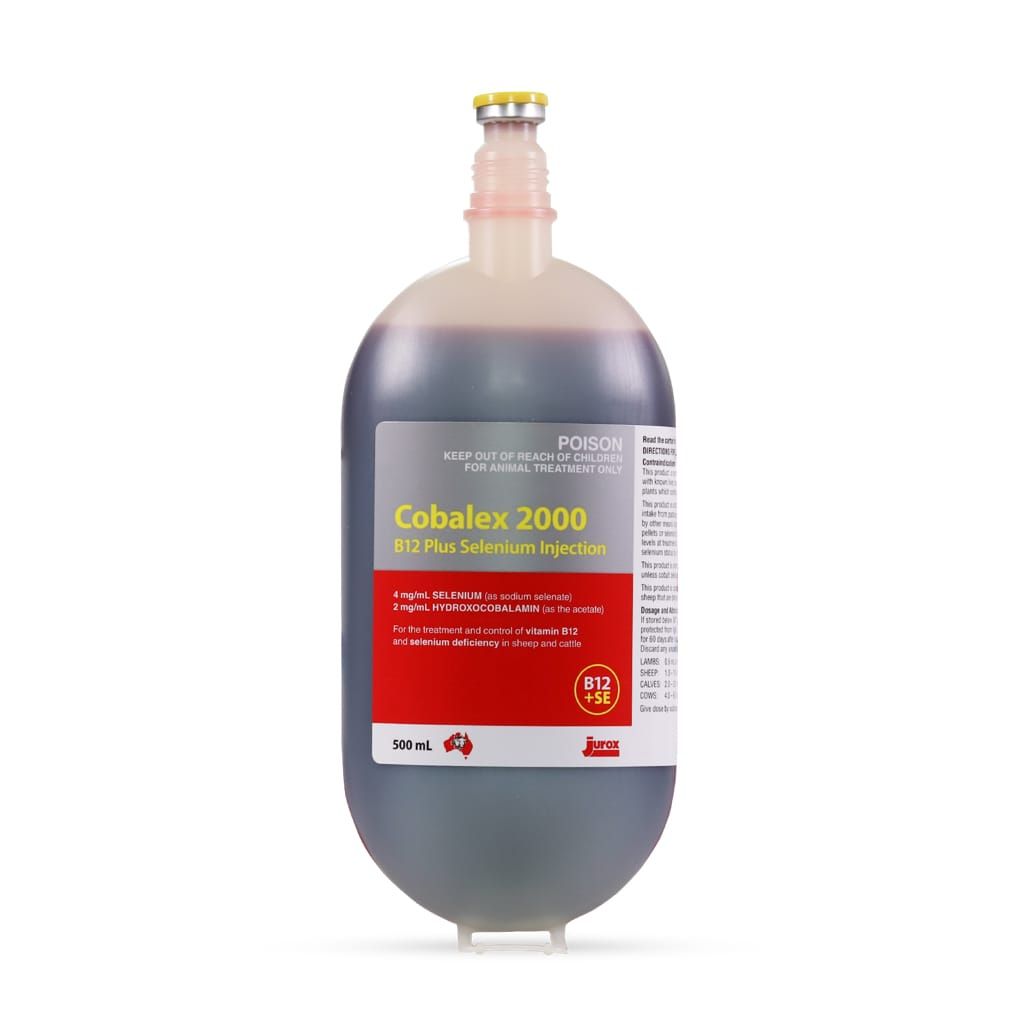 Cobalex 2000 B12+ Selenium Injection 500ml - Shop - Cowaramup Agencies