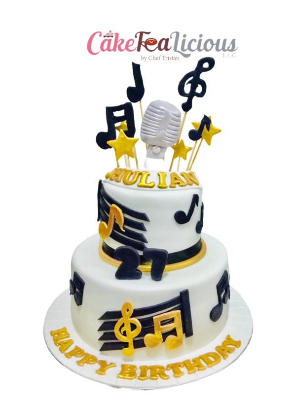 Music Notes Cake