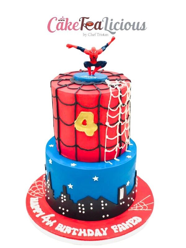 Spiderman 2-Layer Cake