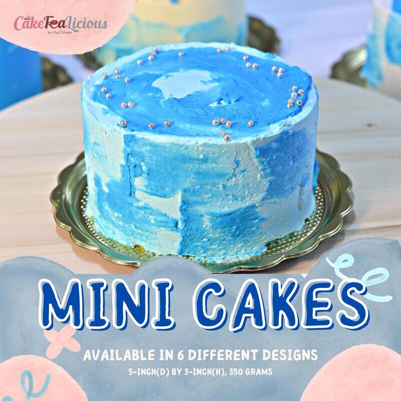 Mini Cake - Blue Smear