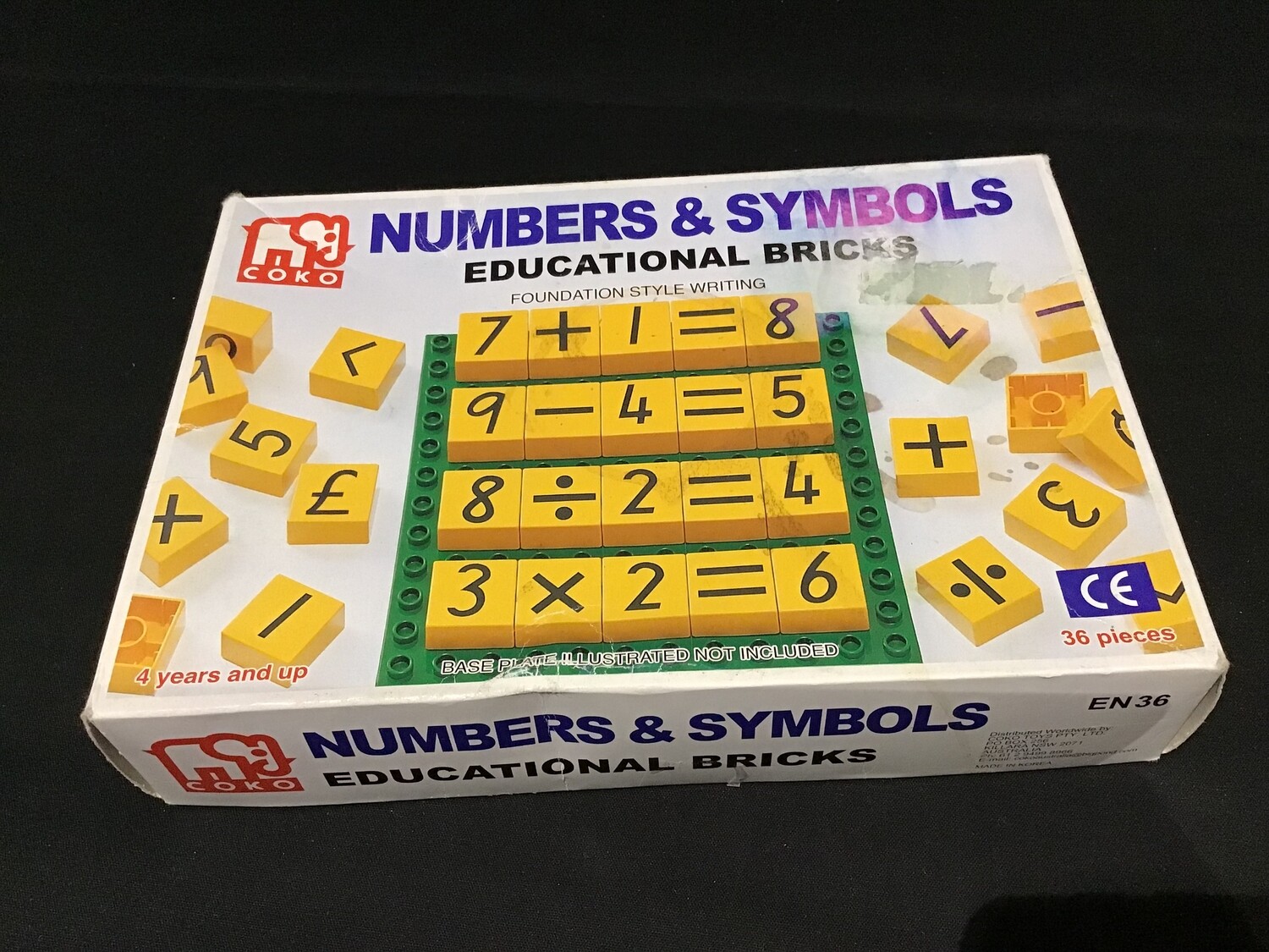 Numbers & Symbols Bricks 36pce