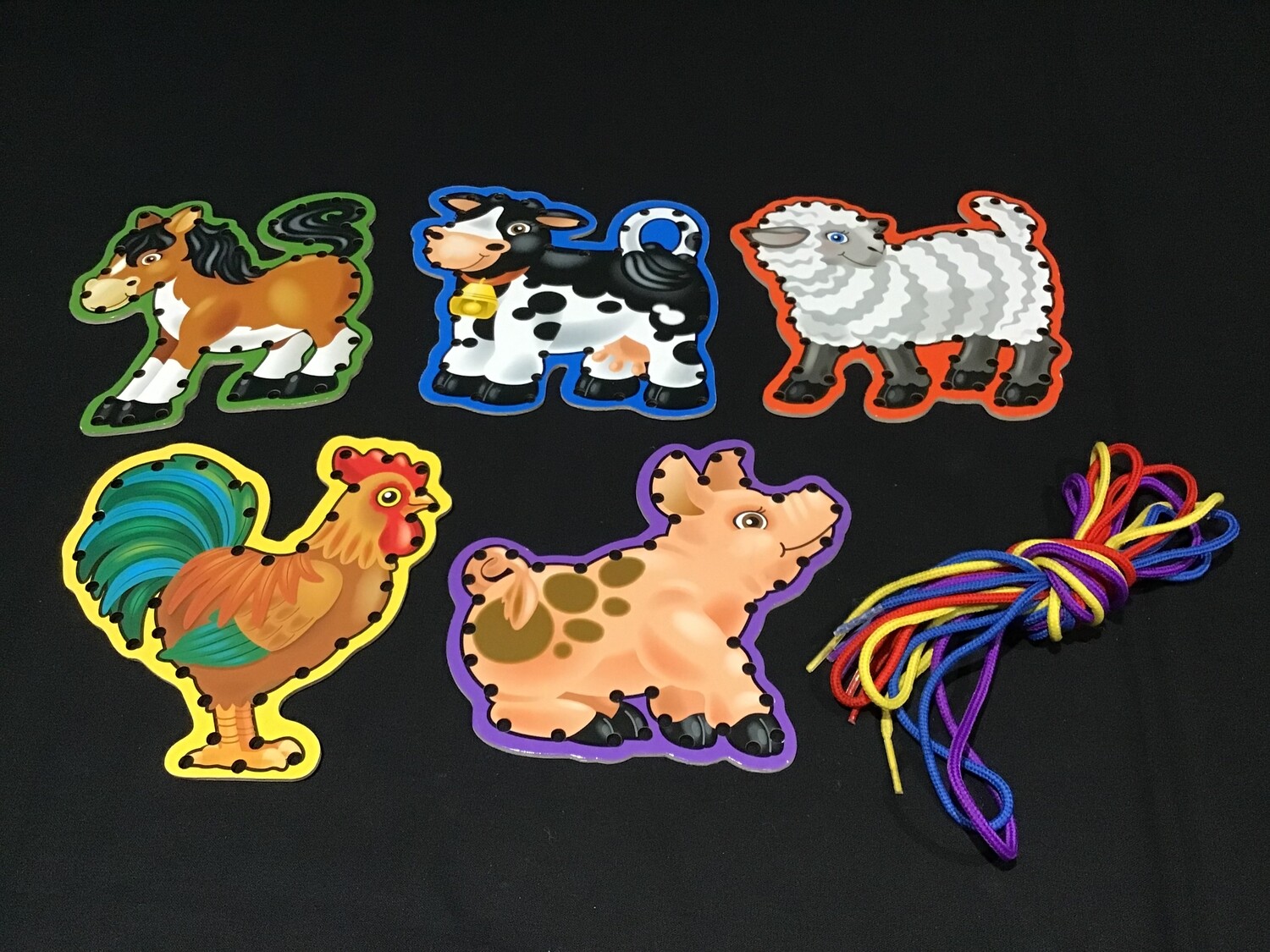 Farm Animals Lacing Set