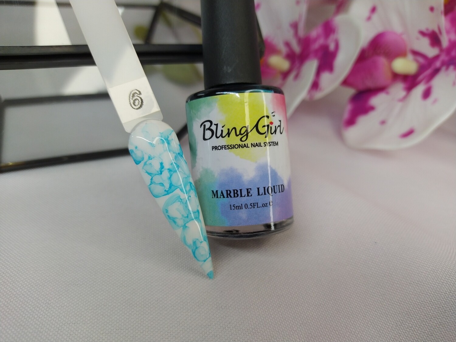 Bling Girl Marble Liquid - 06 Blue