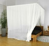 Shielding canopy for double bed YShield Silver Tulle