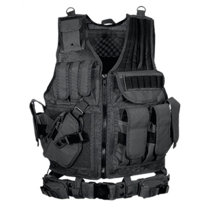 UTG 547 Law Enforcement Tactical Vest, Black | Pro-Outdoor