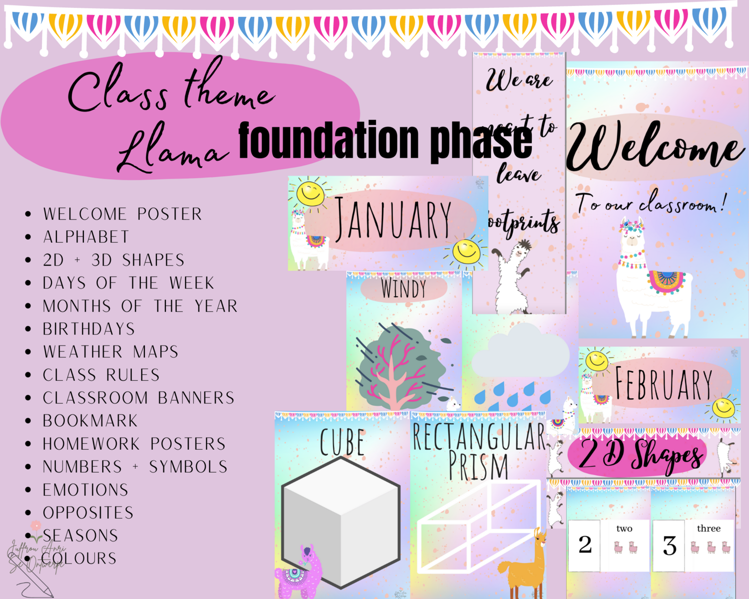 Llama (PDF) Class theme foundation phase