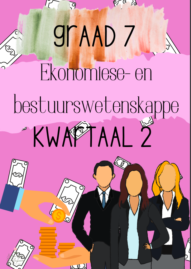 Graad 7 EBW kwartaal 2 werkboekie