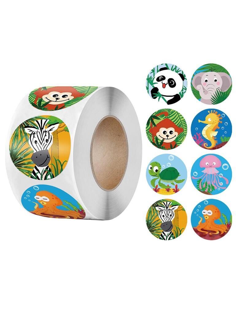 Wilde Diere plakkers (sonder woorde) / Wild Animals stickers (no words)