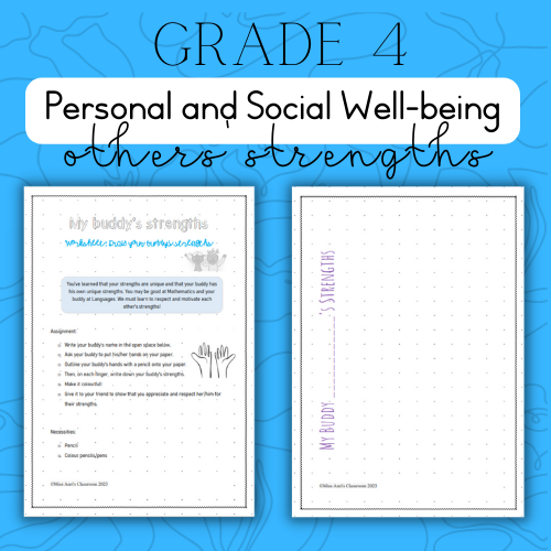 Grade 4 PSW Others' strengths