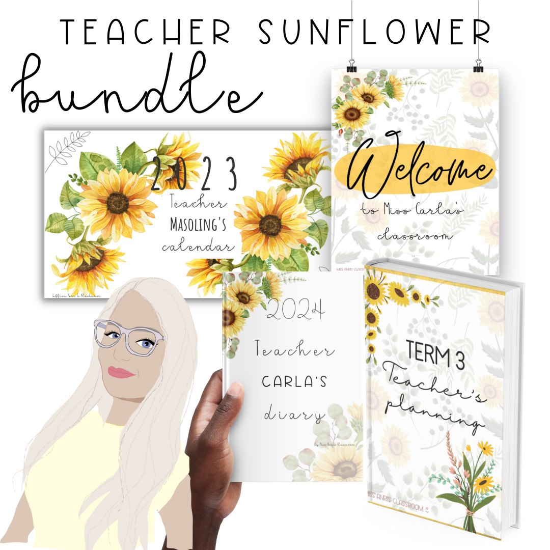 TERM 3 TEACHER SUNFLOWER BUNDLE- ENGLISH