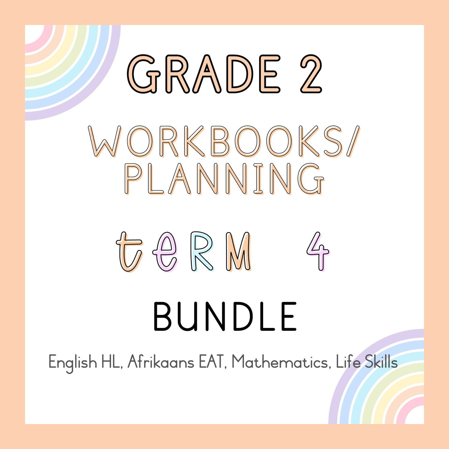 Grade 2 Workbooks and Planning Term 4 Bundle (#2024)