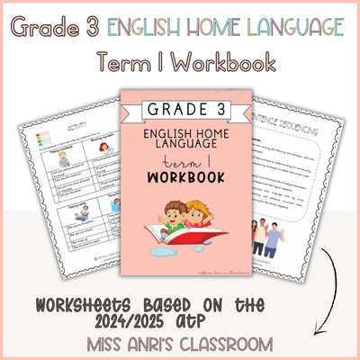 Grade 3 English Home Language Term 1 Workbook (#2025)