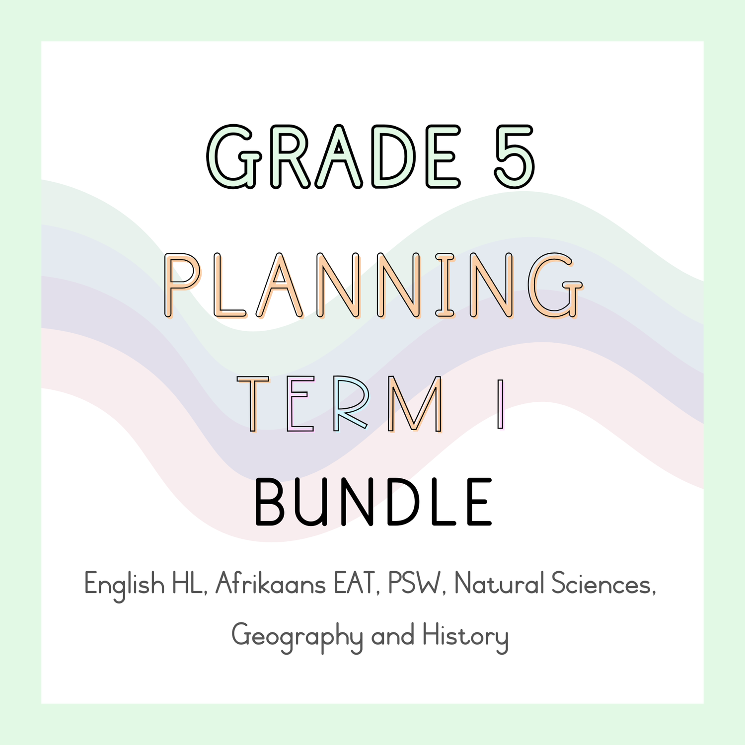 Grade 5 Planning Term 1 Bundle (2025)