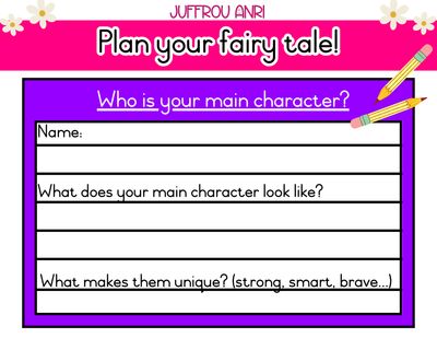 Create your own fairy tale booklet