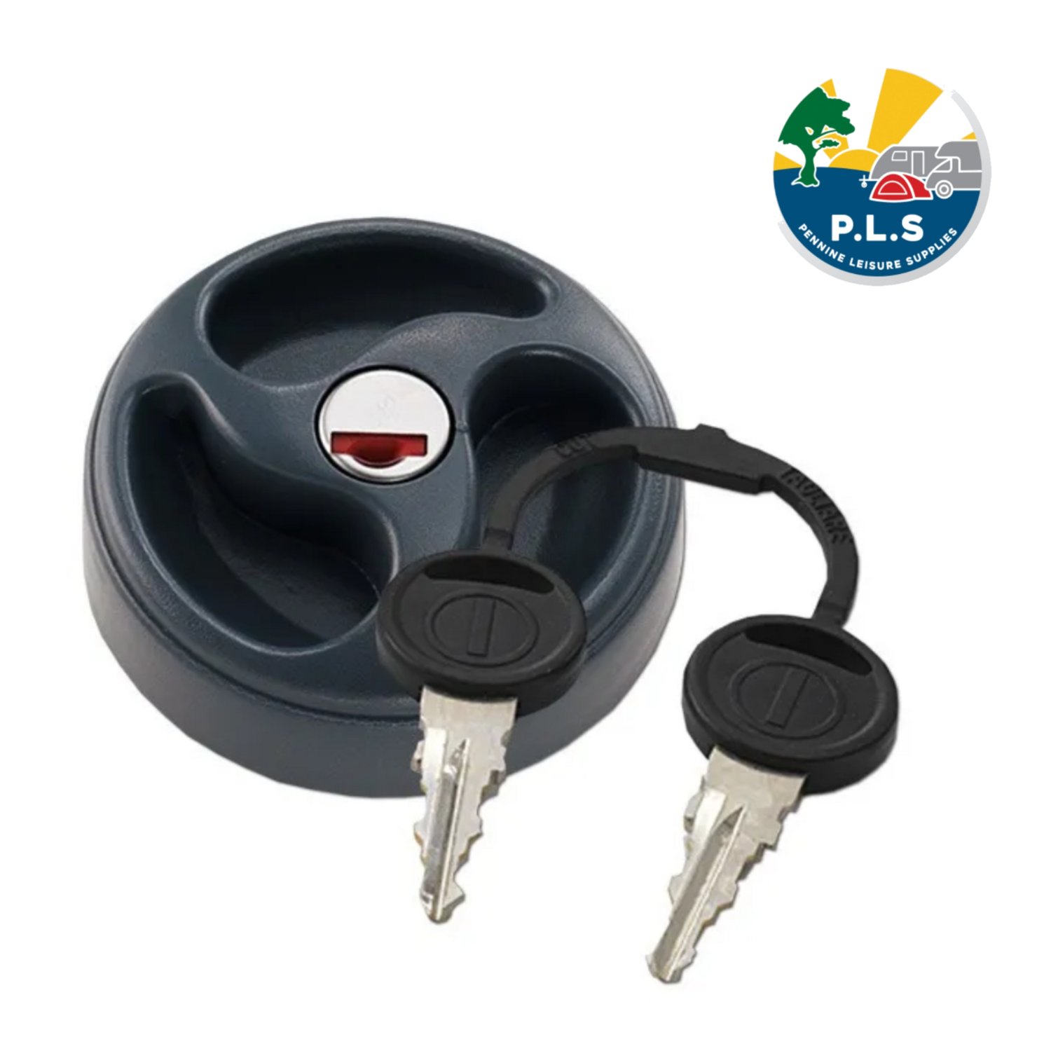 Black Lockable Water Tank Filler Cap Vented c/w Keys