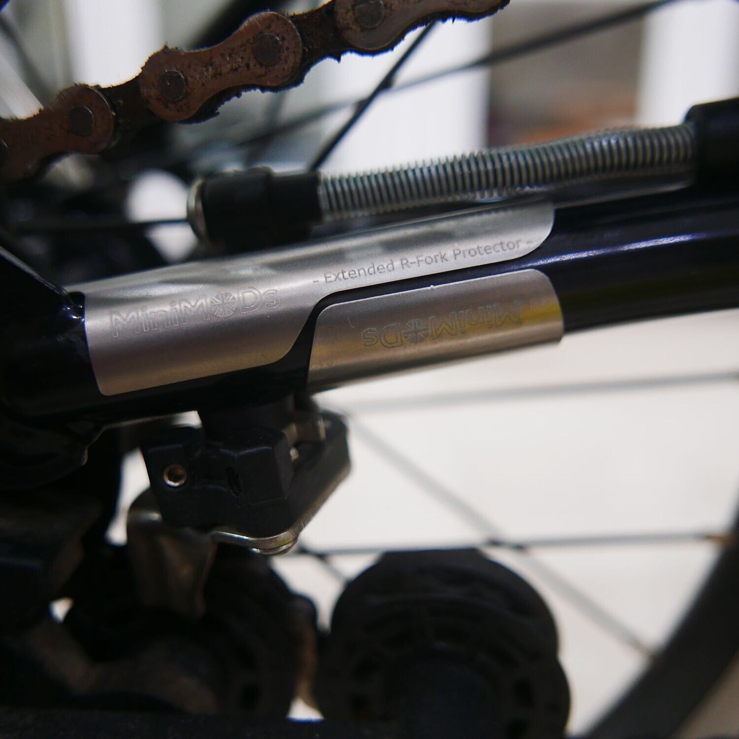 Rear Triangle Titanium Frame Guard Protector from Axle Hook or Chain ...